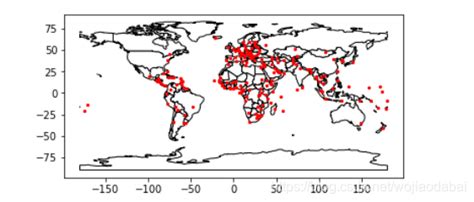 python 绘制中国地图并利用经纬度标注散点 python 在地图上标记散点图 csdn博客