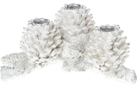 Свічник Білі шишки 22 см на 3 свічки Bona Dp43019 1023410 — купить на Eva Ua — цена 1350 грн