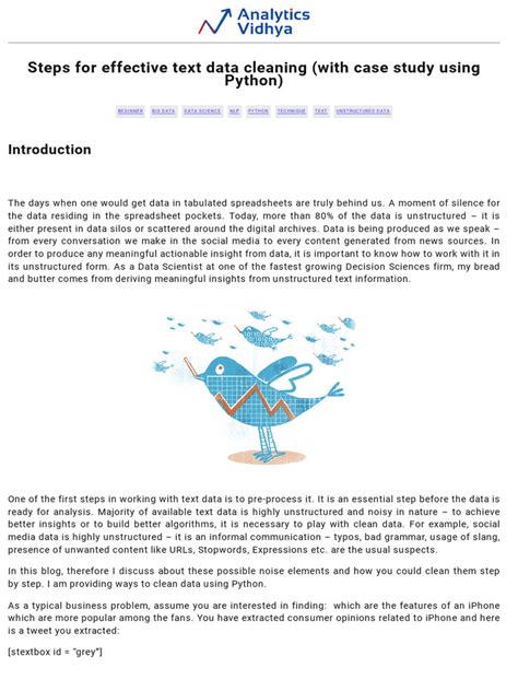 Text Cleaning Methods In Nlp Part 2 Pdf Html Data