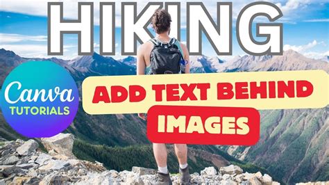 Add Text Behind Images Using Canva In Few Seconds Canva Tutorial