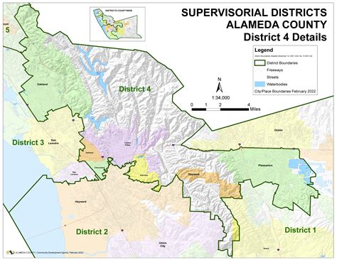 District Map District 4 Board Of Supervisors Alameda County
