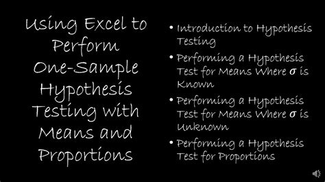 Test Hypothesis Excel At Eugene Head Blog