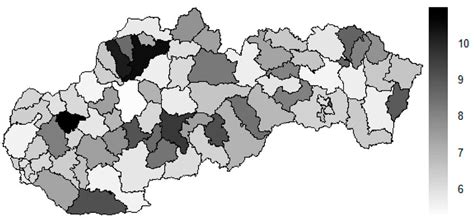 preventable mortality similarity map of the districts for the female