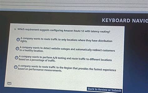 KEYBOARD NAVIG 9 Which Requirement Suggests StudyX