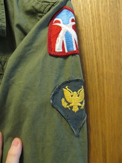 Vietnam Era Us Army Jungle Jacket W Colored Thailand Support Command