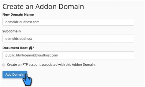 cara menambahkan add on domain melalui cpanel idcloudhost