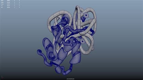3d protein structure model turbosquid 2187994