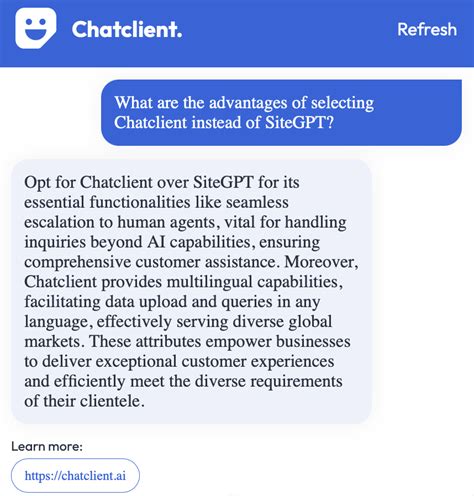 Chatclient Ai Your Top Sitegpt Alternative