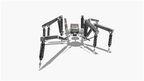 3d Model Collection Spider Bot V1 V2 And V3 Vr Ar Low Poly Cgtrader