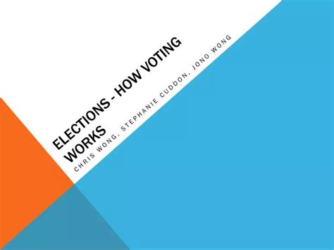 PPT Elections How Voting Works PowerPoint Presentation Free Download ID