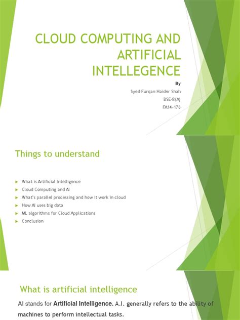 Cloud Computing And Artificial Intellegence Syed Furqan Haider Shah Bse 8 A Fa14 176 Pdf