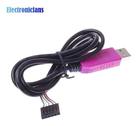 Cabo Usb Serial Conversor Rs232 Para Ttl Pl2303ta Arduino R 72 Em
