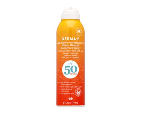 Derma E All Sport Performance Sunscreen Spray Spf 50 177ml