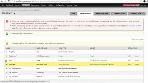 Build Your First Blog In Drupal 7 Part 1 Custom Content Types And Layout Youtube