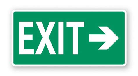 Πινακίδα Διάσωσης Exit Δεξιά Ε12