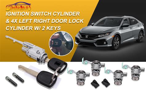 Ignition Switch Cylinder And 4x Left Right Door Lock Cylinder W 2 Keys