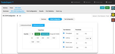 Rfc 2544 Network Testing On Packetexpert™ 100g Gl Communications Inc