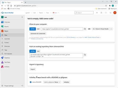 Source Control DevOps Access Setup Connection