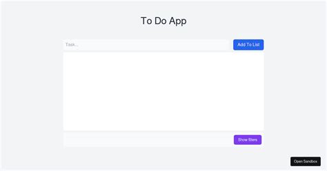 todo app tailwind forked codesandbox