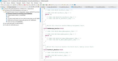 How To Implement Usb Cdc Acm In Standalone Mode Fo Stmicroelectronics Community