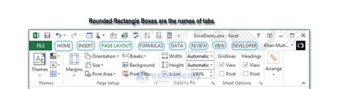 How To Show Hide And Customize Excel Ribbon Exceldemy