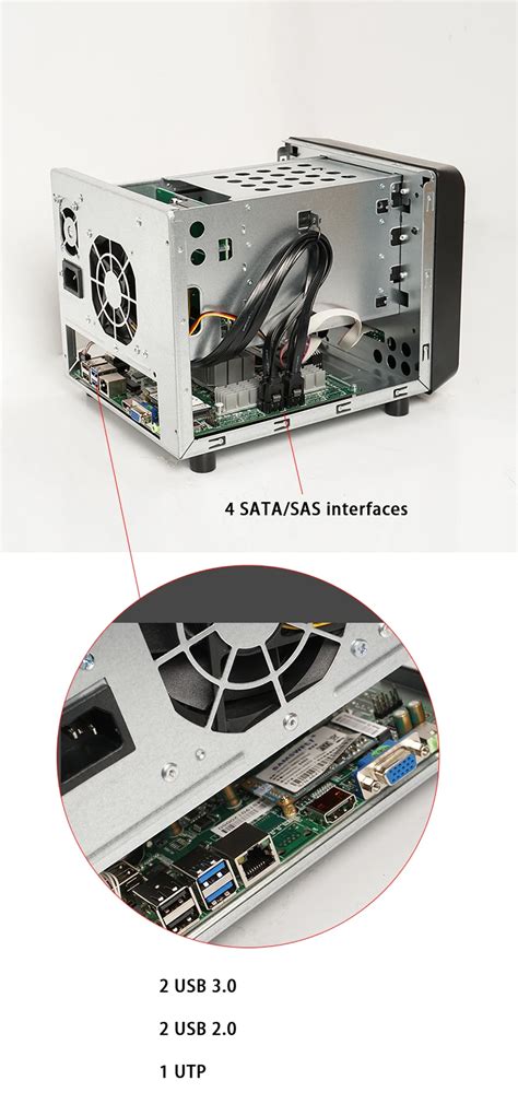 Microatx Mini Itx Nas Server Case With Mini Itx Motherboard Memory