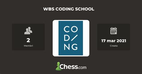 Wbs Coding School Club Di Scacchi