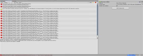 Unity Run Out Of Memory Unity Engine Unity Discussions