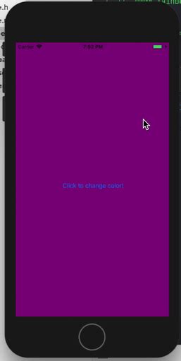 Simple Ios App — Rainbow Use An Nsarray With Pre Defined 7 By H2