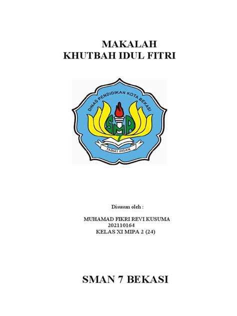 Makalah Khutbah Jumat Muhamad Fikri Revi Kusuma Pdf