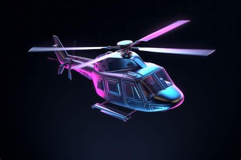 Premium Ai Image 3d Visualization Of Helicopter Particle Formation