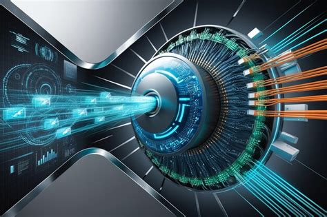 Internet Connection On A Large Database Sending Analysis Processing On A Technology Background