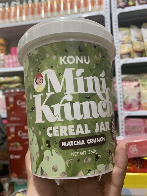 Konu Mini Krunch Cereal Jar Extra Big 350g Matcha Krunch Lazada Ph