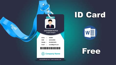 How To Create An Employee Id Card Template Using Microsoft Word Word
