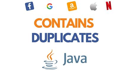 Contains Duplicate In Java Leetcode 217 On Time Youtube