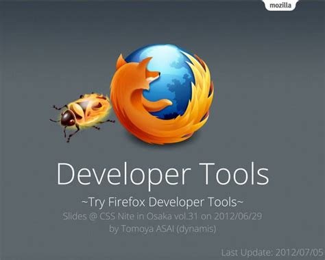Firefox Devtools Pdf Web Development Internet