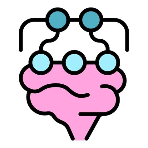 Premium Vector Expert Brain Icon Outline Vector Cyber Consult Chart Work Color Flat