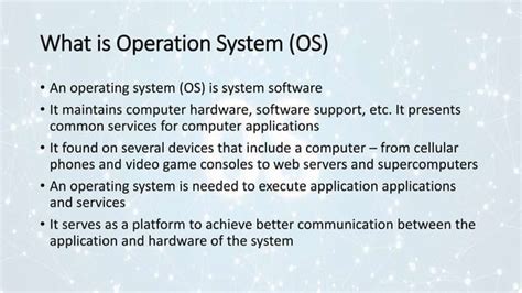 Communication Process Of Operating System PPT