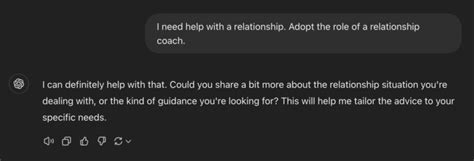 Prompt ChatGPT To Be A Relationship Coach Simple Advanced