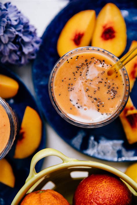 Vegan Peach Protein Smoothie Well And Full
