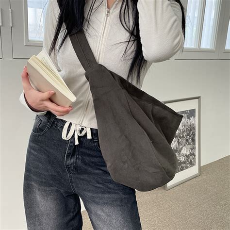 포인바이수 인기새해특가💕 데일리 코튼 빅 보부상 크로스백 숄더백