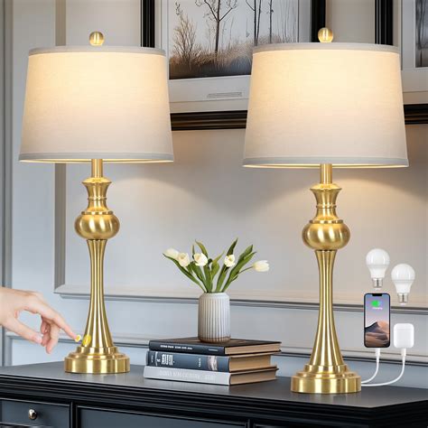 Cinyirong 28 75 Gold Table Lamps For Living Room Touch Lamps For
