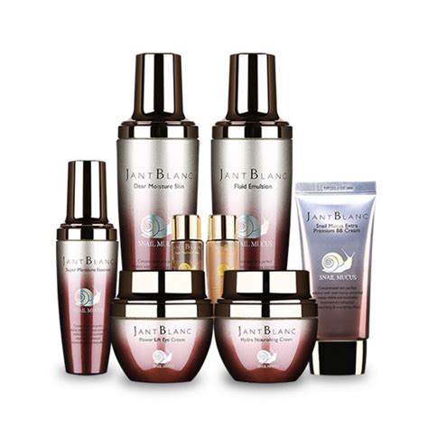 쟝블랑 달팽이 점액 6종세트 여성스킨케어 기초화장품세트 스네일 모이스처라이징 건성 민감성 여자 스킨로션세트 보습에센스 진정크림 아이크림 안티에이징 비비크림 기초세트 1개