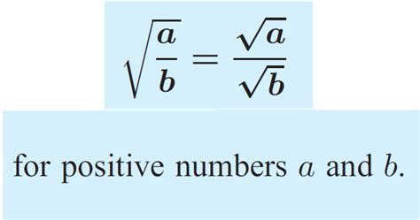 Square Roots Of Fractions
