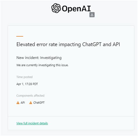 500 Error Calling Gpt 35turbo Api Bugs Openai Developer Community