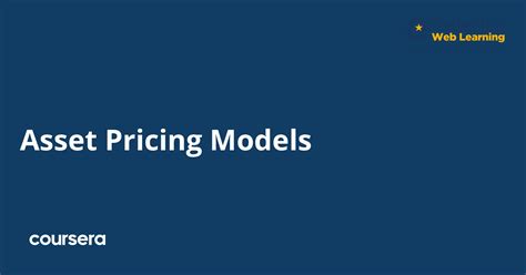 Asset Pricing Models Coursera