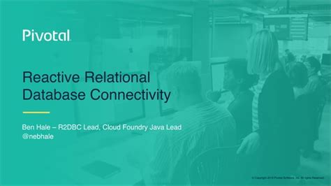 Reactive Relational Database Connectivity PPT