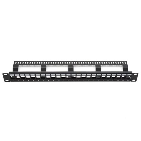 U Port Unshielded Up Down Port Blank Patch Panel With Back Bar China RJ UTP Blank Patch