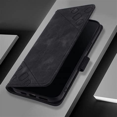 For TCL 30 XL T701DL Skin Feel Embossed Leather Phone Case Black Alexnld Com