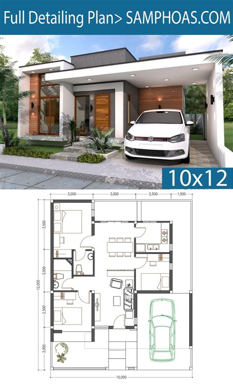 Diseño De Casa Moderna De Una Planta